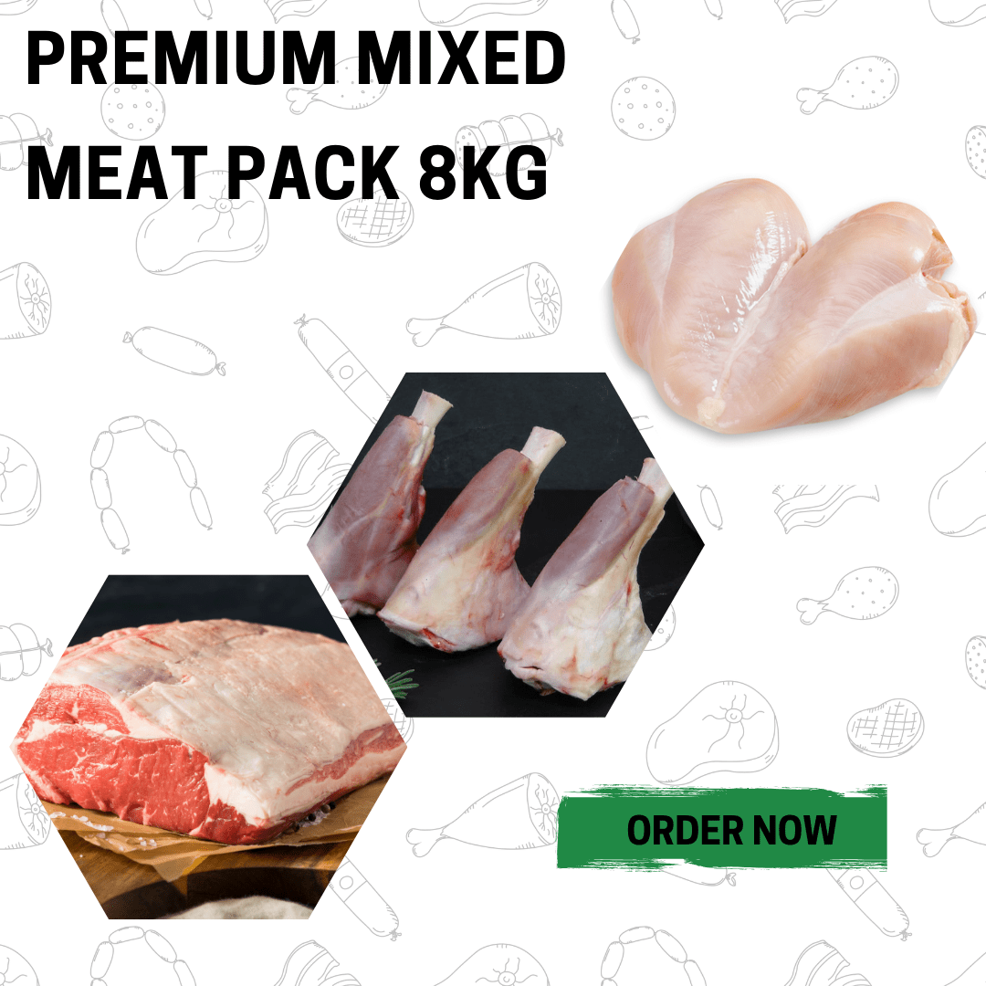 Premium Mixed Meat Pack 8KG – Onlinemeatshop.com